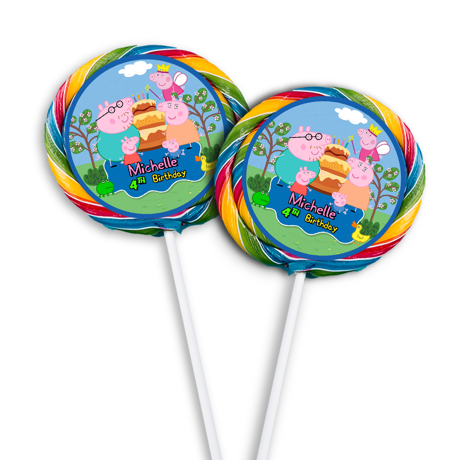 Peppa Pig Lollipop Label : Sweet Surprises for Your Guests – Terryberri