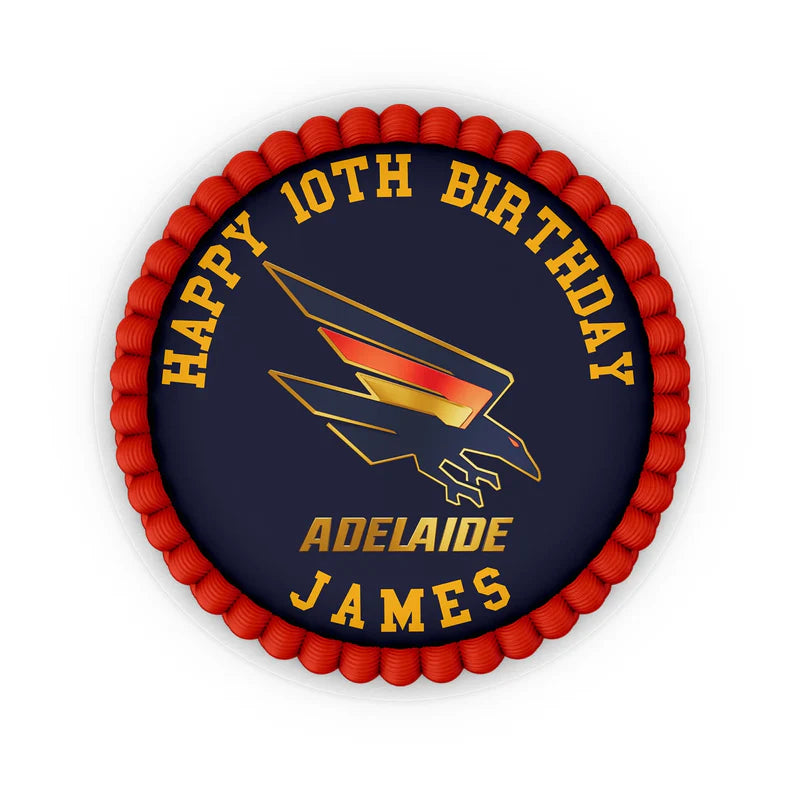 Adelaide Crows Edible Icing Sheet Cake Images Custom AFL Design ...
