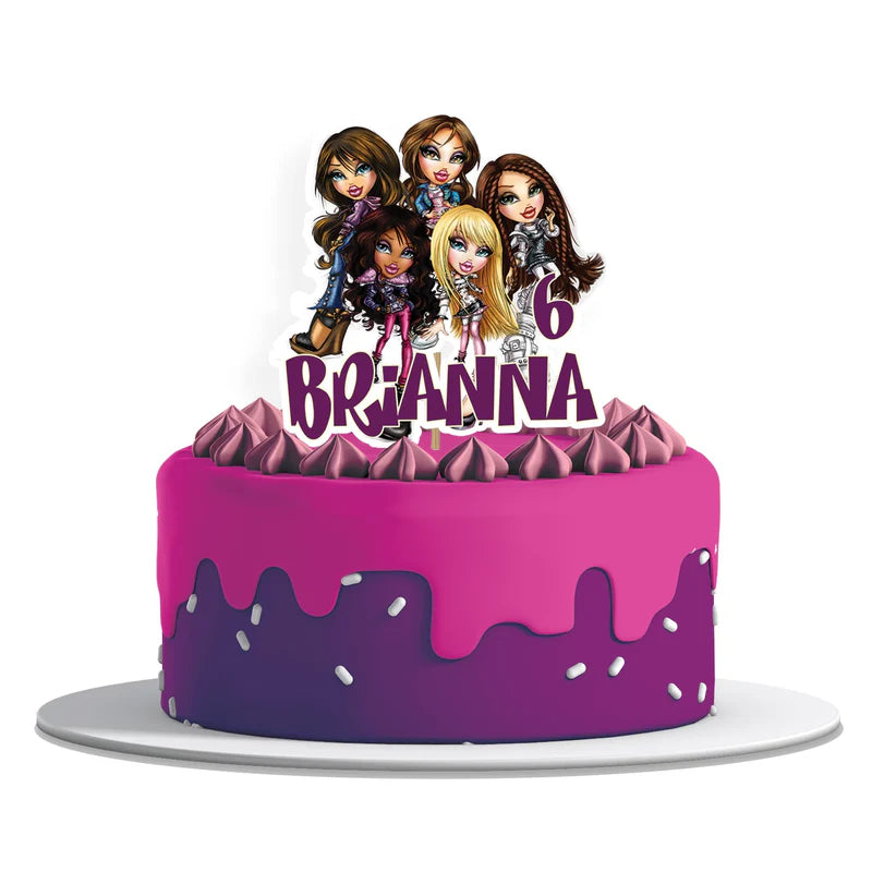 Bratz Personalized Cake Toppers | Birthday Decoration | Instant Downlo ...