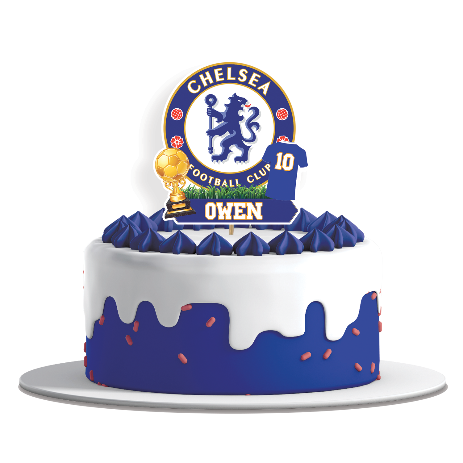 Chelsea FC Personalized Cake Toppers - Unique, Customizable, Perfect f ...