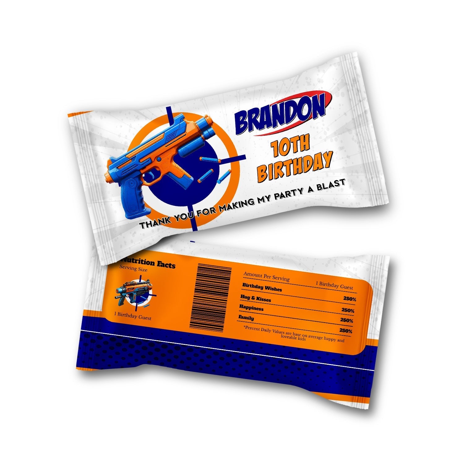 Taste the Rainbow: Nerf M&M Chocolate Label for Colorful Candies ...