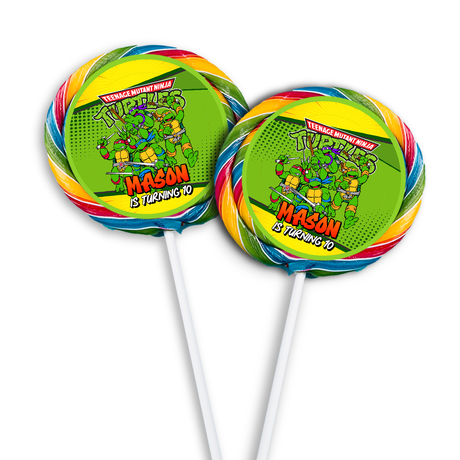 Sweet Surprises with Teenage Mutant Ninja Turtles Lollipop Label ...