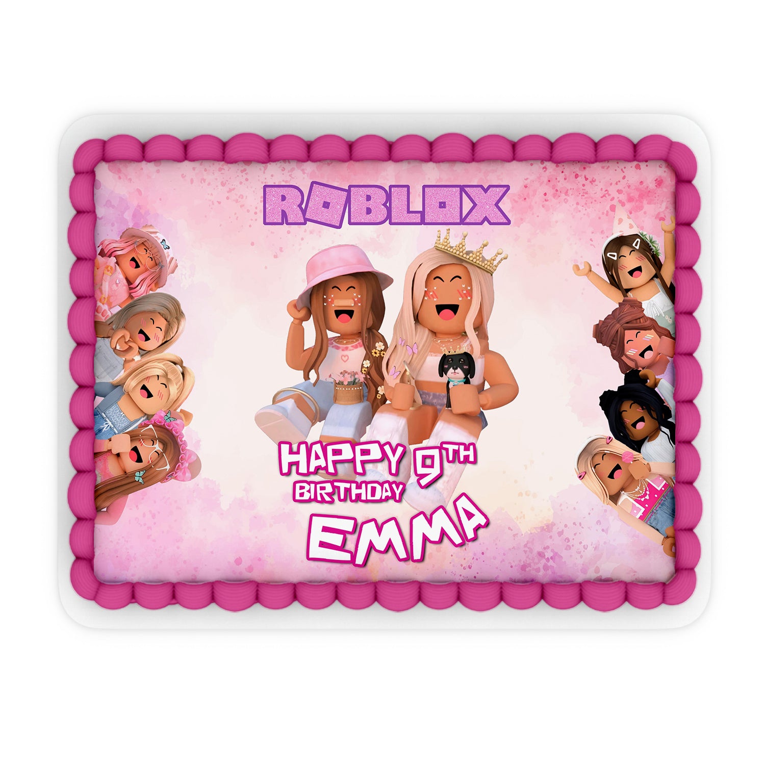 Rectangle Roblox Personalized Cake Images - Make Your Party Memorable ...