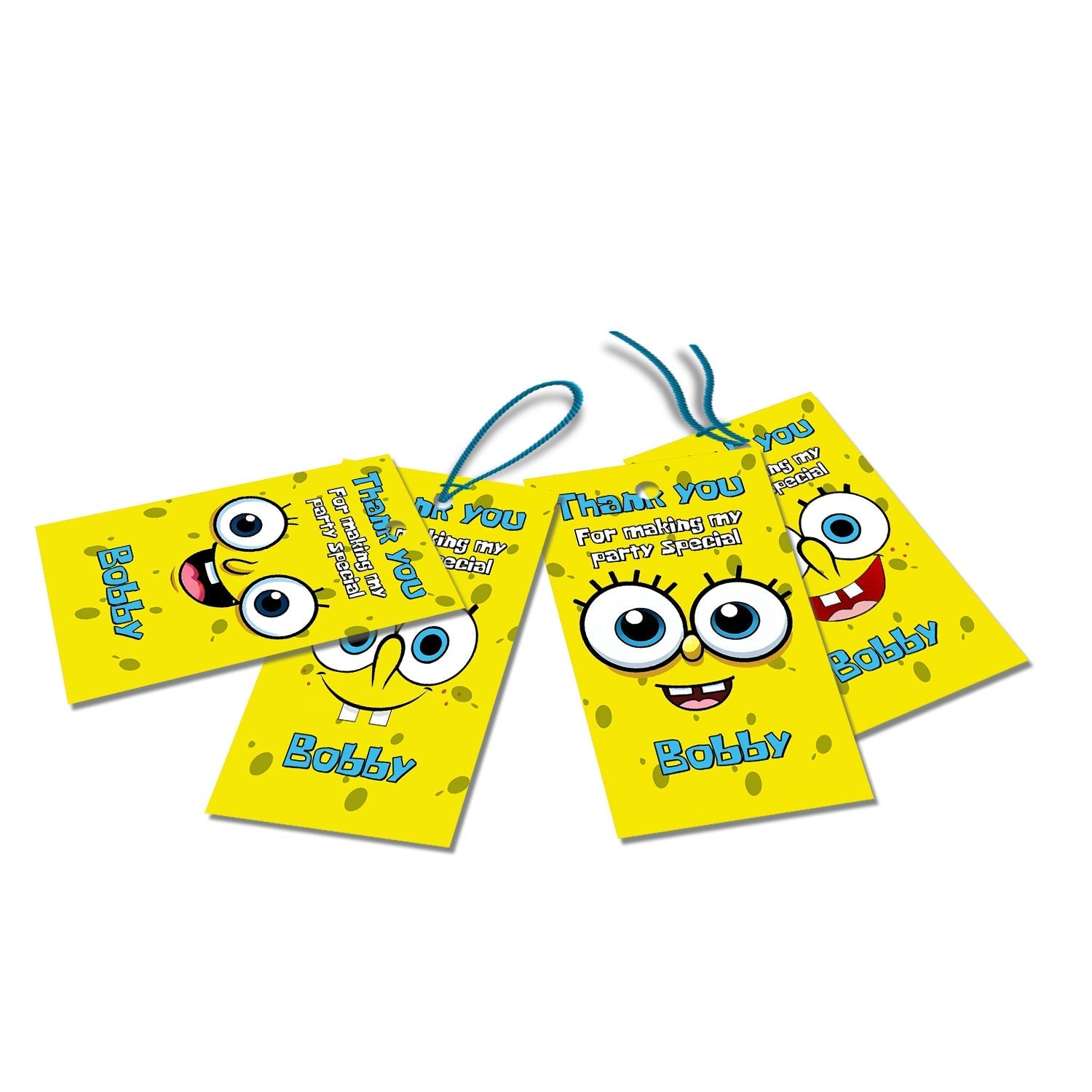 Add a Personal Touch to Your Favors with Spongebob Favor Tags – Terryberri