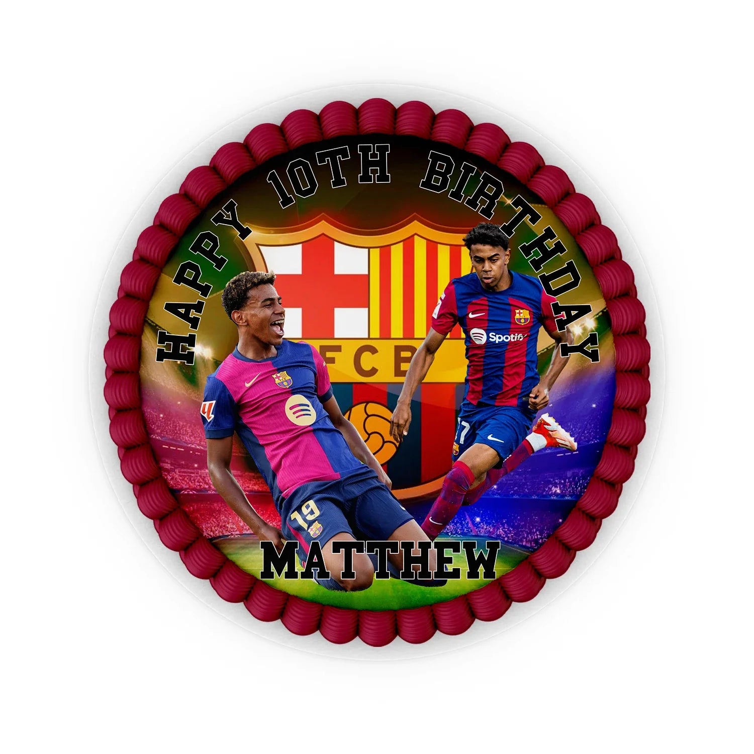 Lamine Yamal Personalized Edible Icing Sheet Cake Images - Custom Cake ...